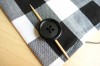 How to Sew a Sew-Through Button - How Did You Make This? | Luxe DIY